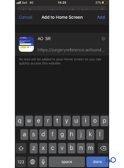 Using the new AO Surgery Reference "like an app"