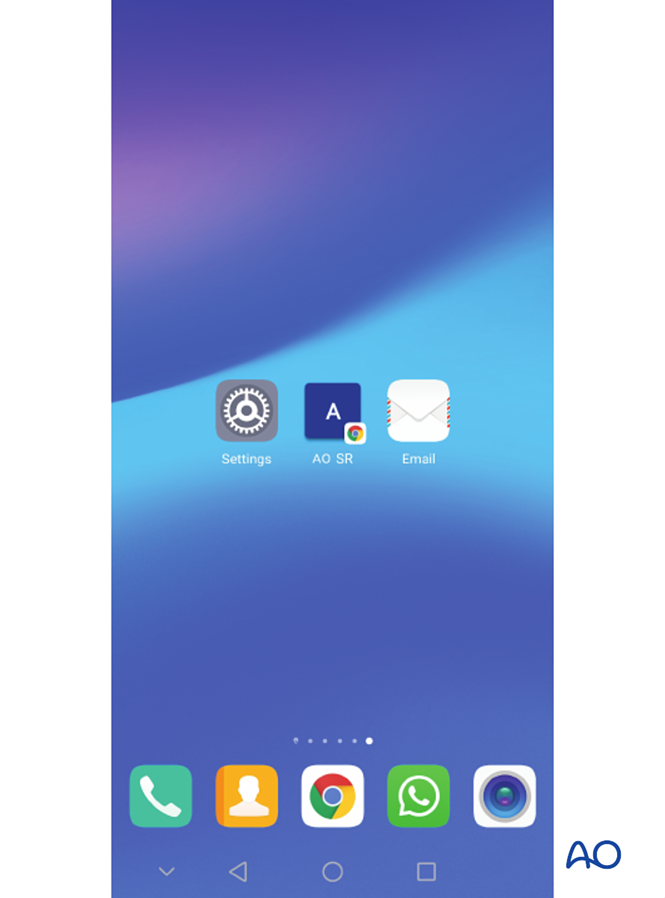 Using the new AO Surgery Reference "like an app"