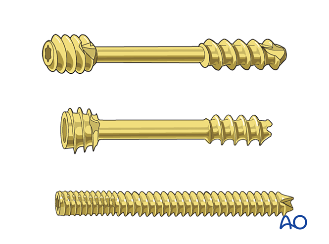 Headless compression screw insertion