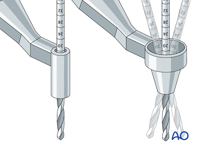 Locking head screw insertion