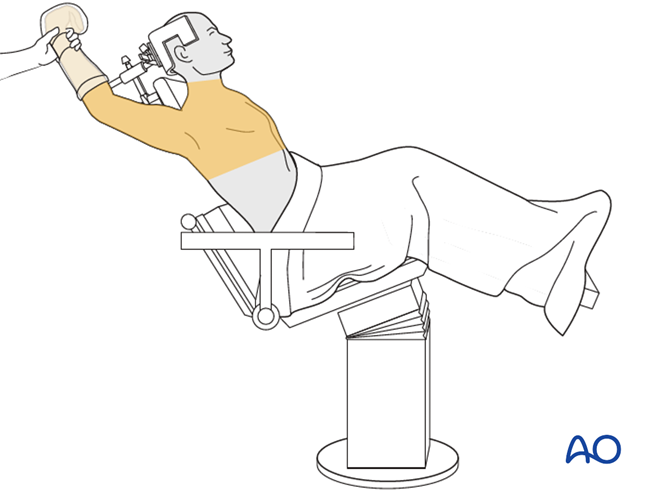 Beach chair position