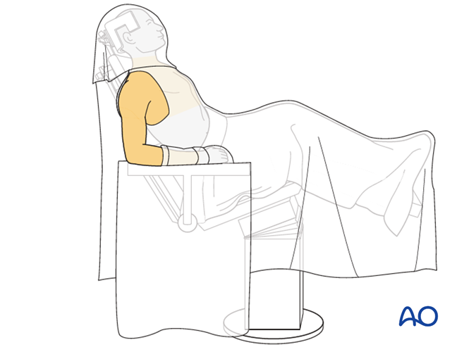 Beach chair position