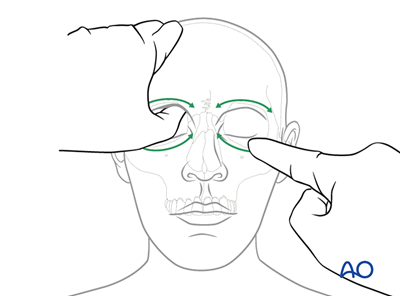 Examination of patients with midfacial injuries