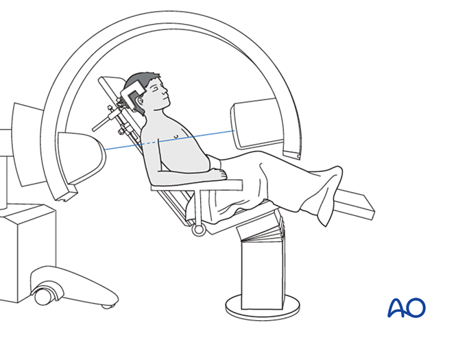 Beach chair position