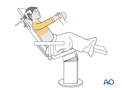 Beach chair position