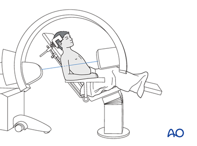 Beach chair position