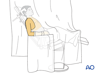 Beach chair position