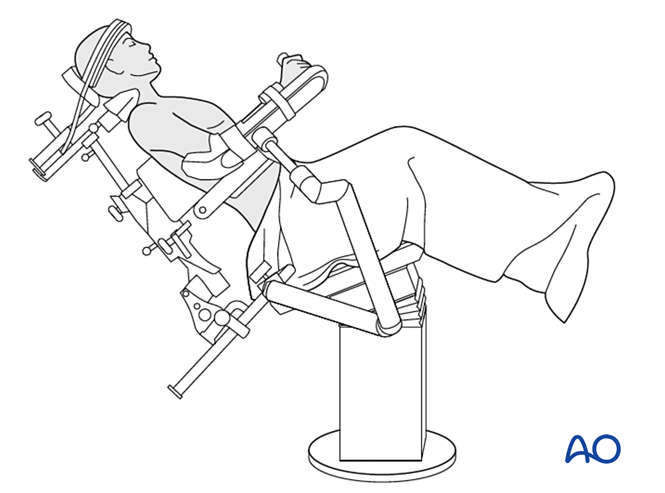 Beach chair position at 30º